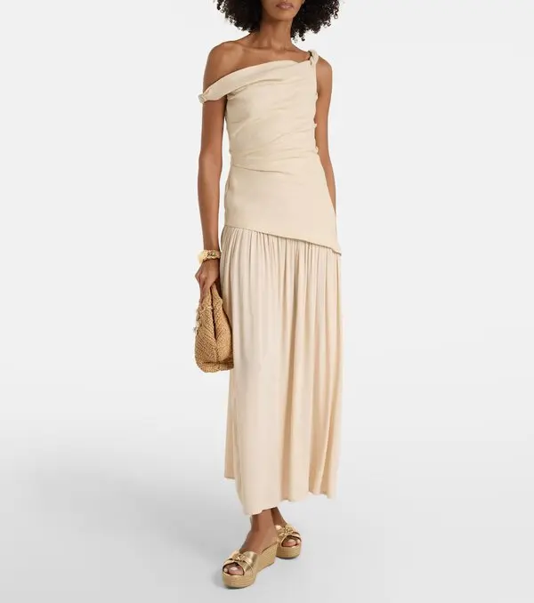 JIMMY CHOO Leda Espadrille Wedges - Gold