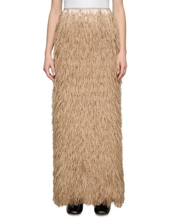 Lafayette 148 New York Column Long Skirt - Brownstone