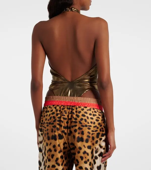 Roberto Cavalli Halterneck Bodysuit