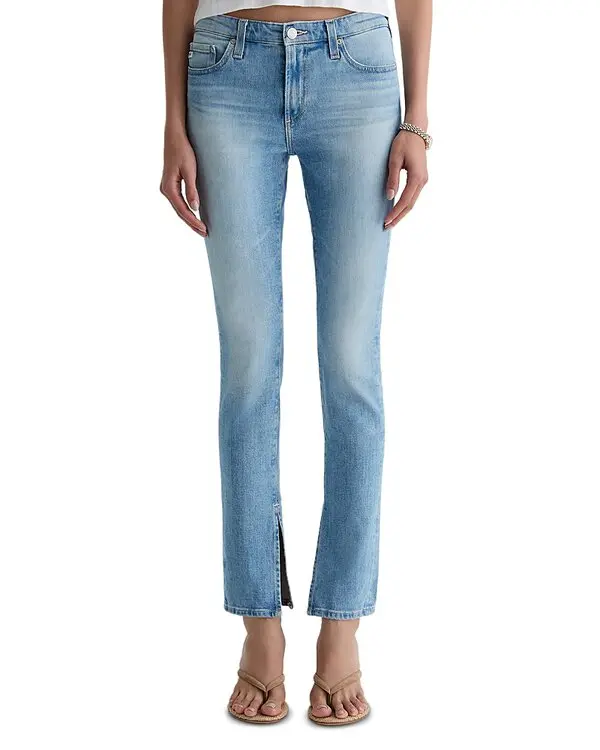 Ag Prima Mid-rise Slim Straight Jeans