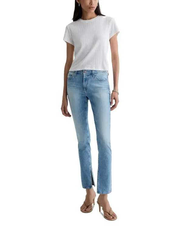 Ag Prima Mid-rise Slim Straight Jeans