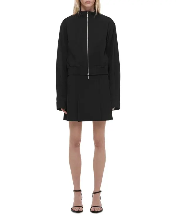 Helmut Lang Gab Bomber Wool Jacket