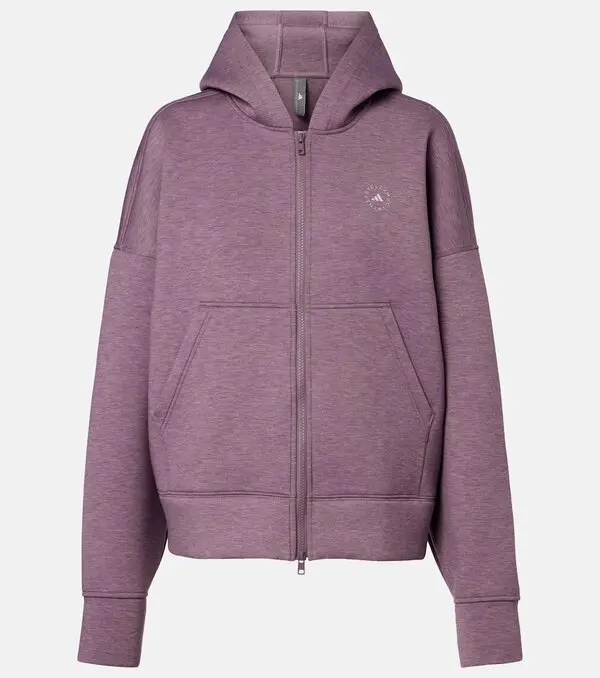 Adidas By Stella McCartney Logo Zip-up Hoodie - Purple