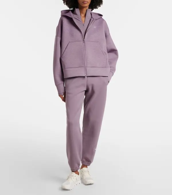 Adidas By Stella McCartney Logo Zip-up Hoodie - Purple