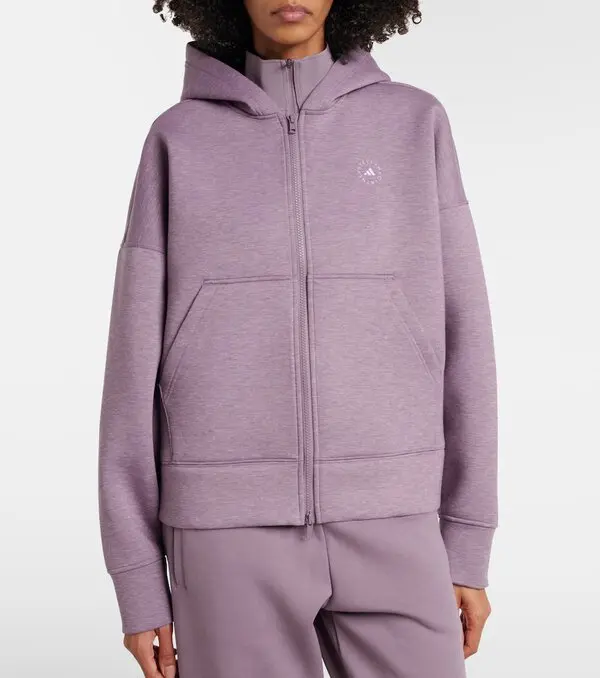 Adidas By Stella McCartney Logo Zip-up Hoodie - Purple