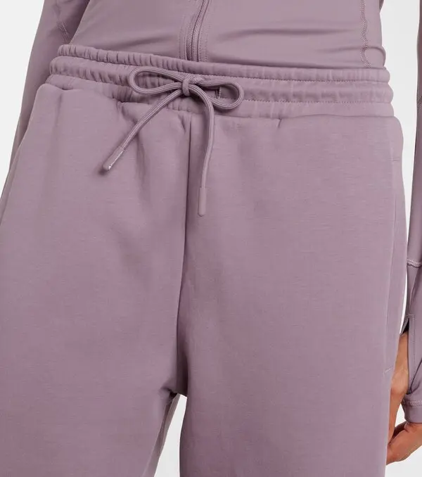 Adidas By Stella McCartney Logo Cotton-blend Sweatpants - Purple