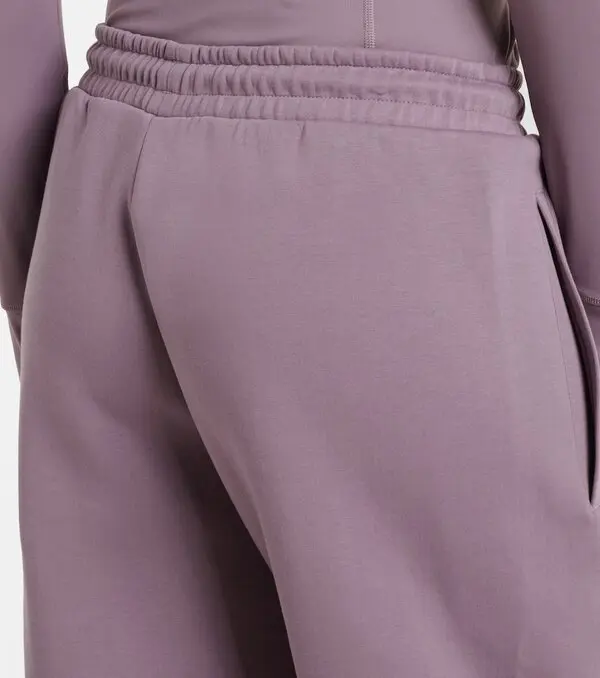 Adidas By Stella McCartney Logo Cotton-blend Sweatpants - Purple