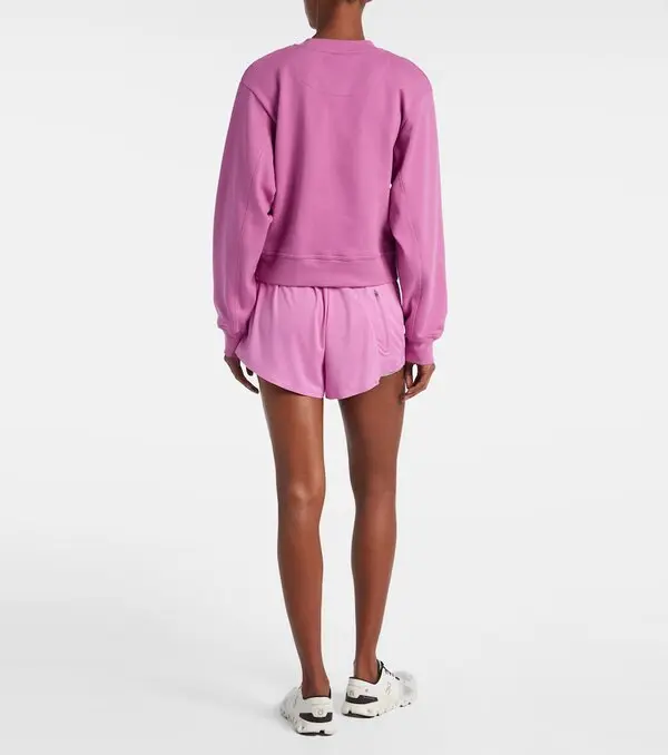 Adidas By Stella McCartney Logo Cotton Sweatshirt - Pink