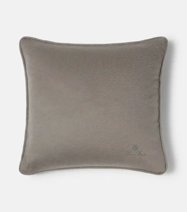 Loro Piana Unito Cashmere Cushion - Grey