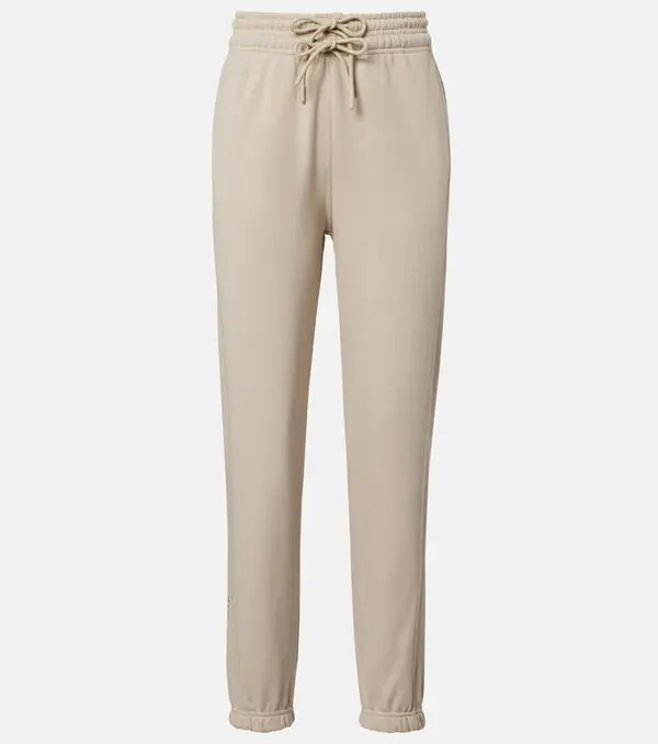 Adidas By Stella McCartney Logo Cotton Sweatpants - Beige