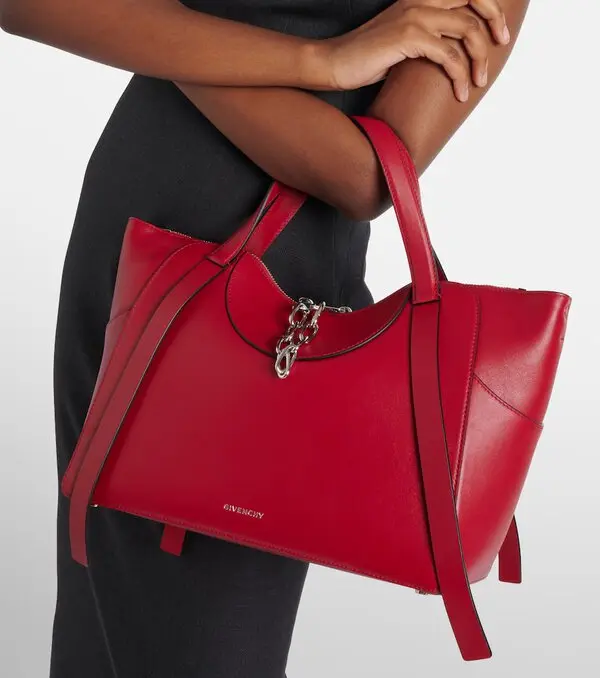 Givenchy The Snatch Medium Leather Top-handle Bag - Red