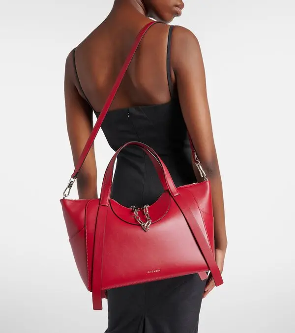 Givenchy The Snatch Medium Leather Top-handle Bag - Red