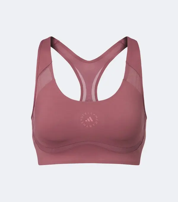 Adidas By Stella McCartney Logo Sports Bra - Pink