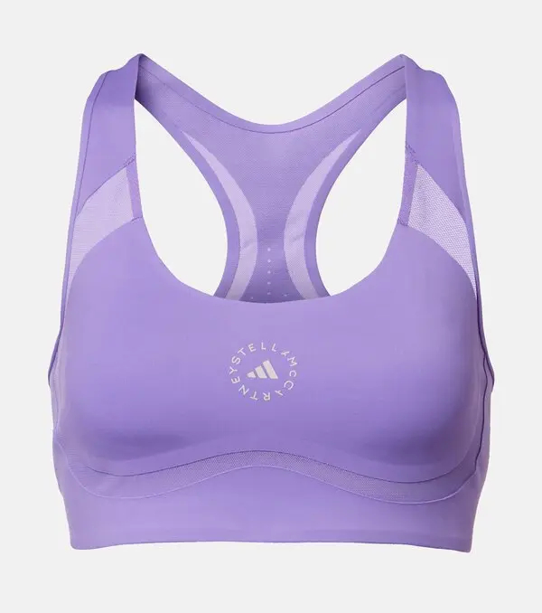 Adidas By Stella McCartney Logo Sports Bra - Purple