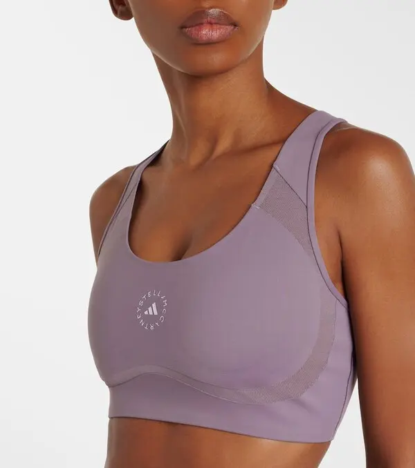 Adidas By Stella McCartney Logo Sports Bra - Purple