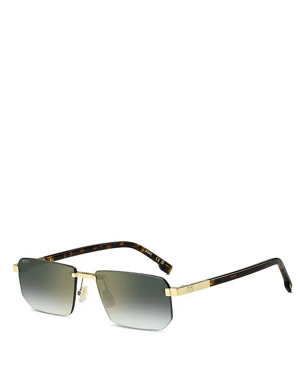 Hugo Boss Rectangular Rimless Sunglasses