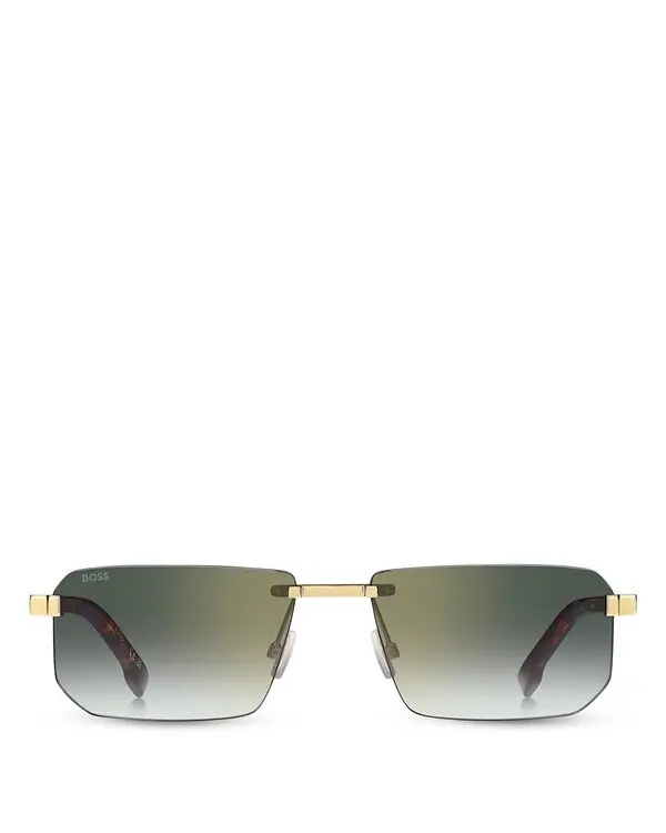 Hugo Boss Rectangular Rimless Sunglasses