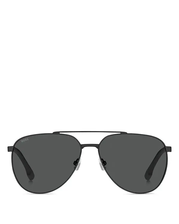 Hugo Boss Pilot Sunglasses, 61mm