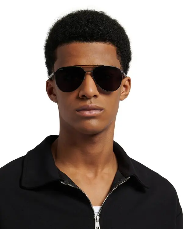 Hugo Boss Pilot Sunglasses, 61mm