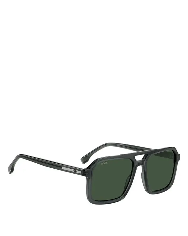 Hugo Boss Double Bridge Square Sunglasses, 56mm