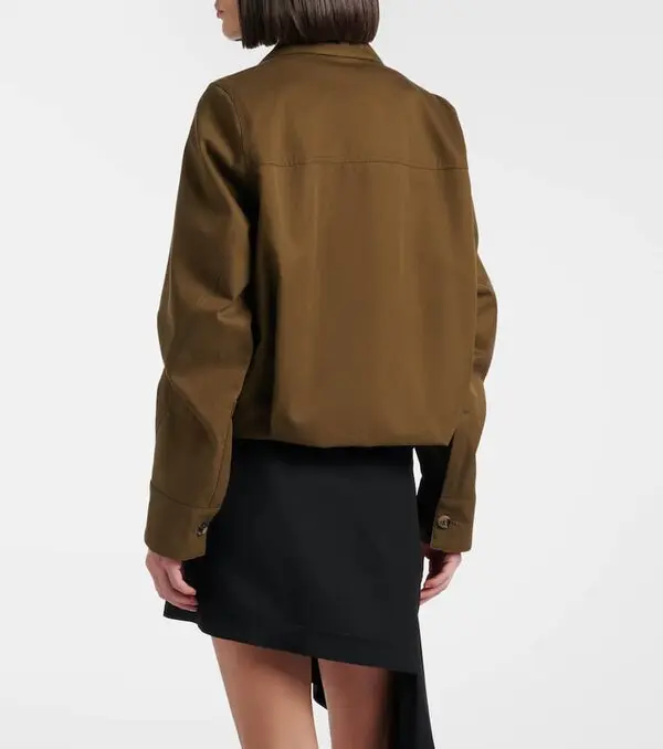 Loewe Cotton And Silk Jacket - Green