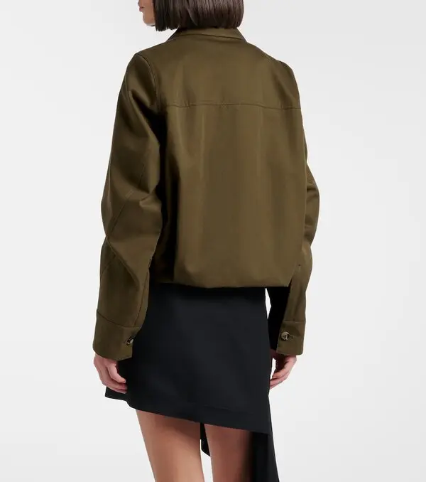 Loewe Cotton And Silk Jacket - Green