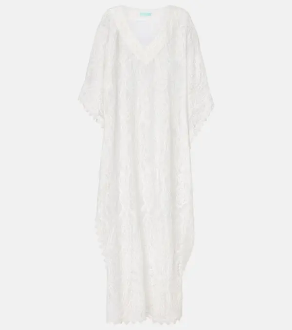 Melissa Odabash Yasin Cotton-blend Lace Beach Dress - White