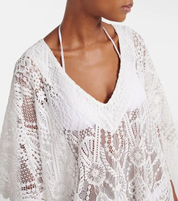 Melissa Odabash Yasin Cotton-blend Lace Beach Dress - White