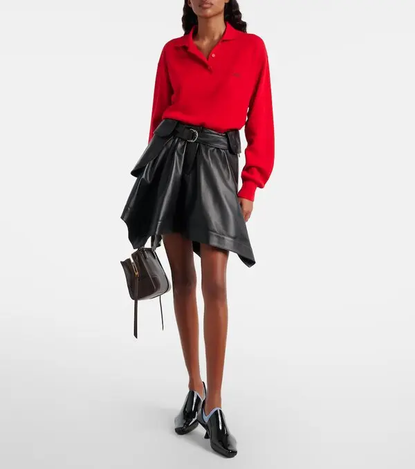 Loewe Cashmere-blend Polo Sweater - Red