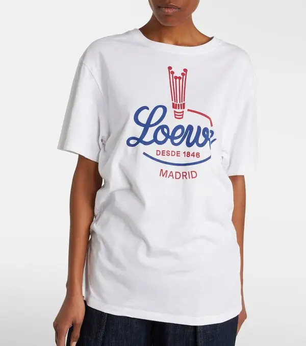 Loewe Logo Jersey T-shirt - White