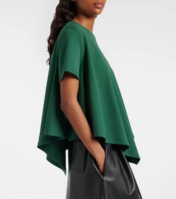 Loewe Asymmetric Cotton-blend Top