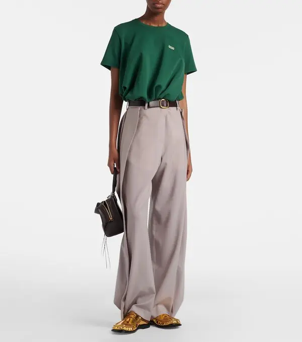 Loewe Draped Wide-leg Pants - Beige