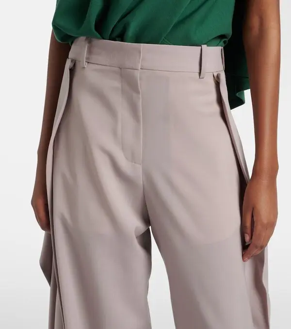Loewe Draped Wide-leg Pants - Beige