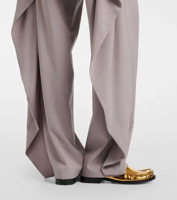 Loewe Draped Wide-leg Pants - Beige