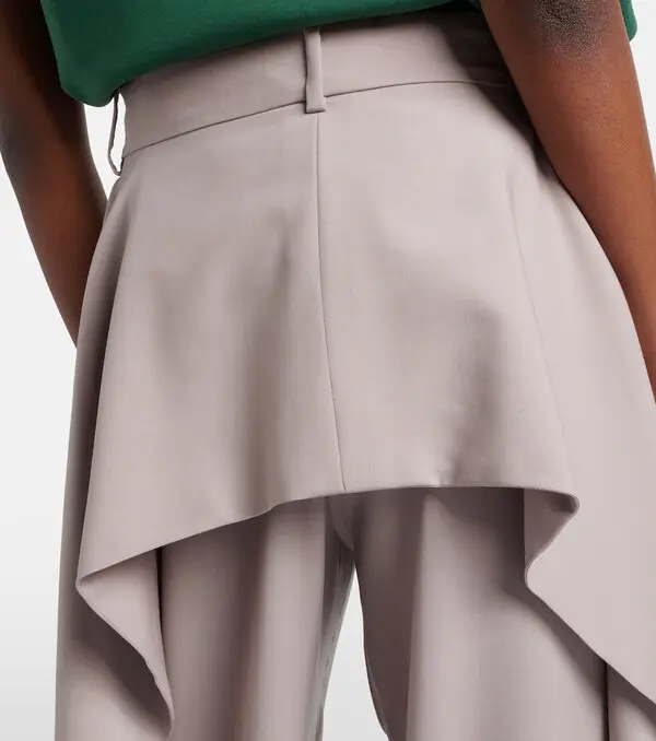 Loewe Draped Wide-leg Pants - Beige