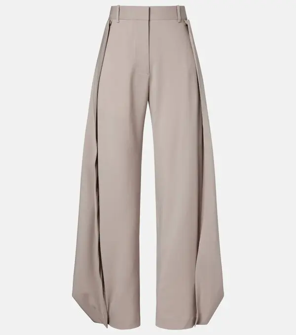 Loewe Draped Wide-leg Pants - Beige