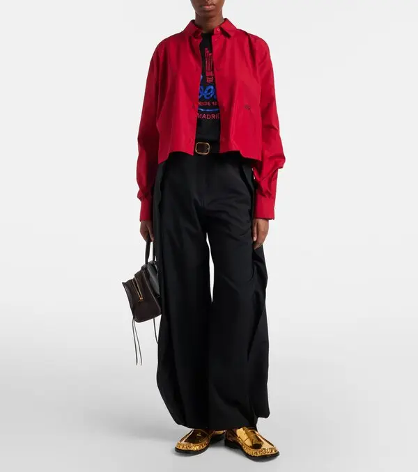 Loewe Cropped Cotton Shirt