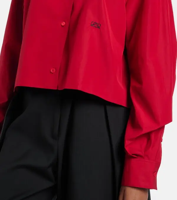 Loewe Cropped Cotton Shirt