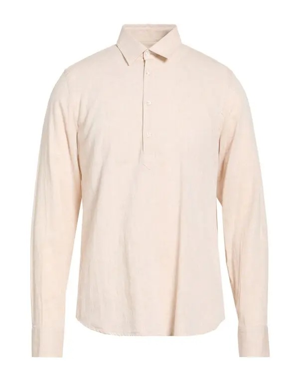 MANUEL RITZ Shirt Size Cotton, Linen - Beige