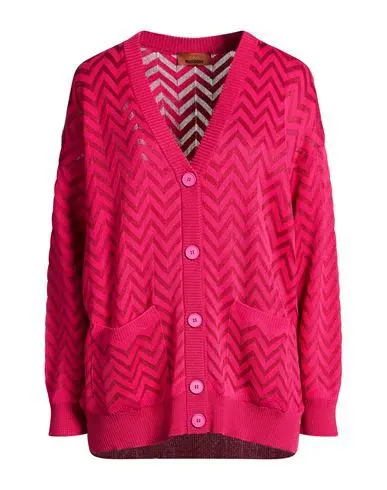 Missoni Cardigan In Cotton Blend With Signature Print - Pink