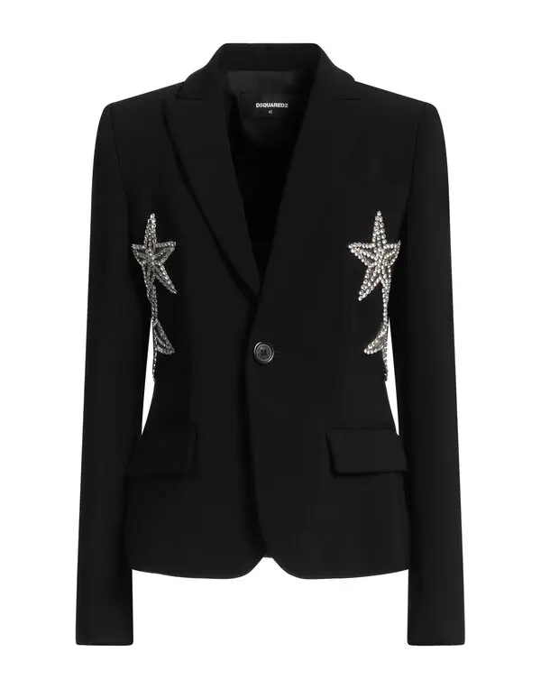 Dsquared2 Single-breasted Blazer With Appliqués