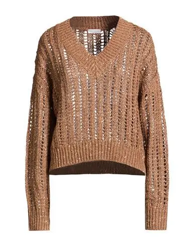 Brunello Cucinelli Crochet Knit Sweater - Beige