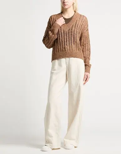 Brunello Cucinelli Crochet Knit Sweater - Beige