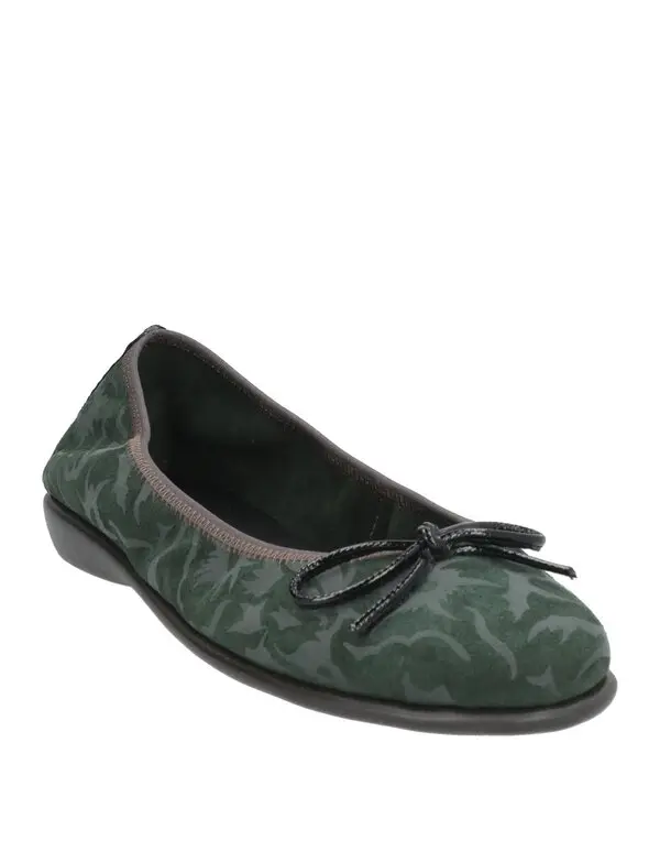 The Flexx Ballet Flats In Suede - Green