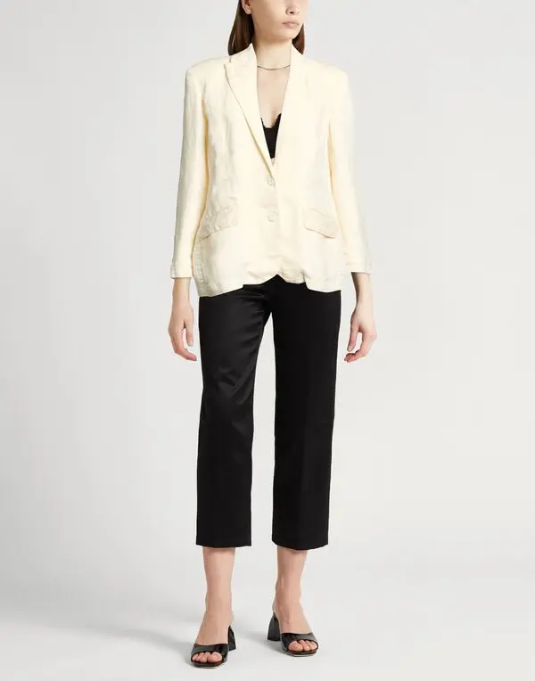 120% Lino Linen Single-breasted Blazer