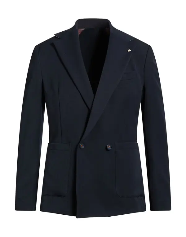 BERNA Blazer Size Polyester, Viscose, Elastane - Blue