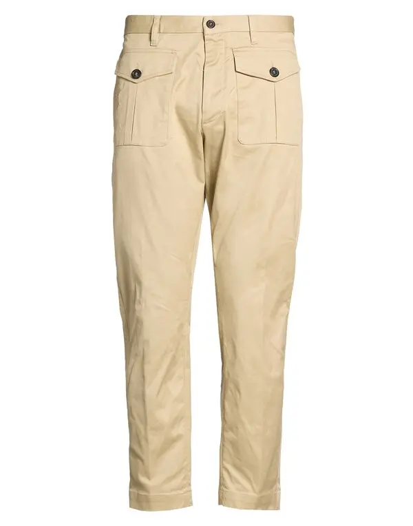 Dsquared2 Casual Cotton Blend Trousers - Beige