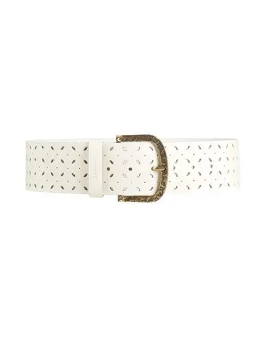 TWINSET Belt Ivory Size Cow Leather - White