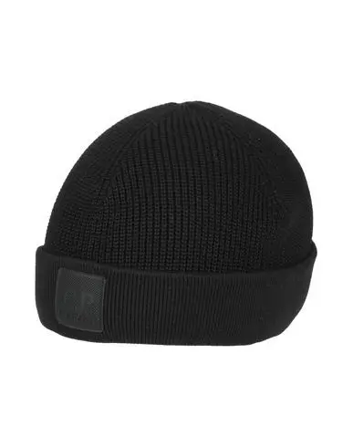 C.P. COMPANY Light Cotton Beanie - Black