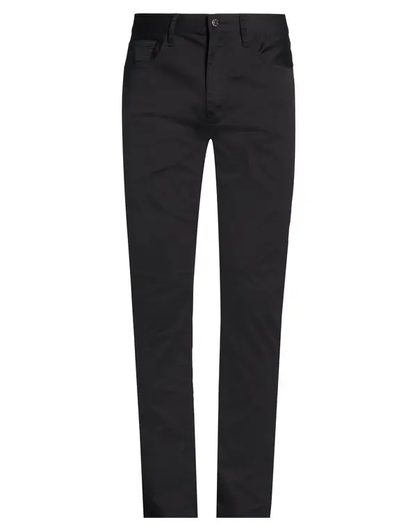 Armani Exchange Tapered Slim-fit Twill Trousers - Black